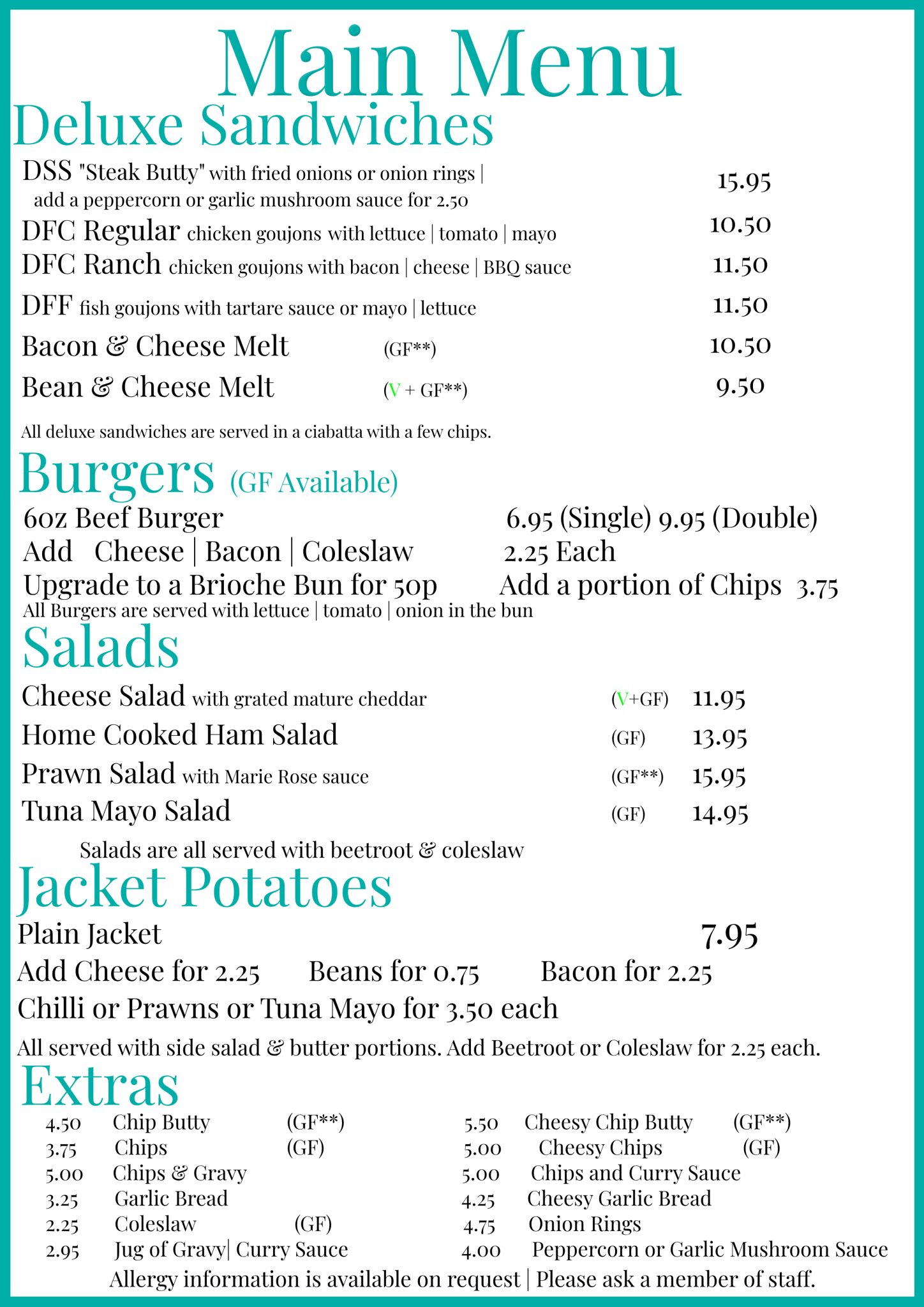 Menus